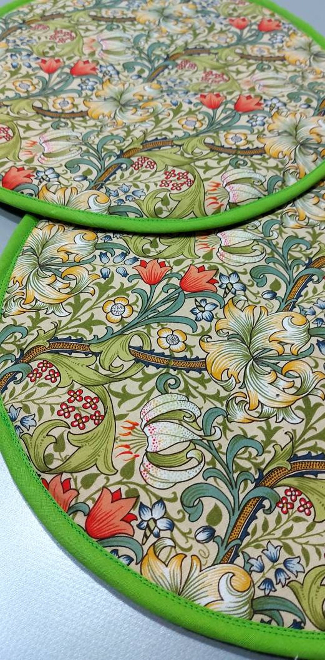 Aga/rayburn Magnetic Lid Cover - William Morris Tulip Fields - SINGLE ...