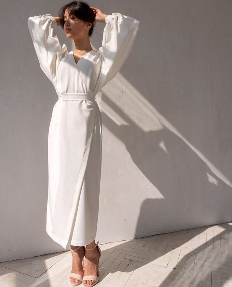 Simple Wedding Dress Bohemian Simple Boho Romantic - Etsy