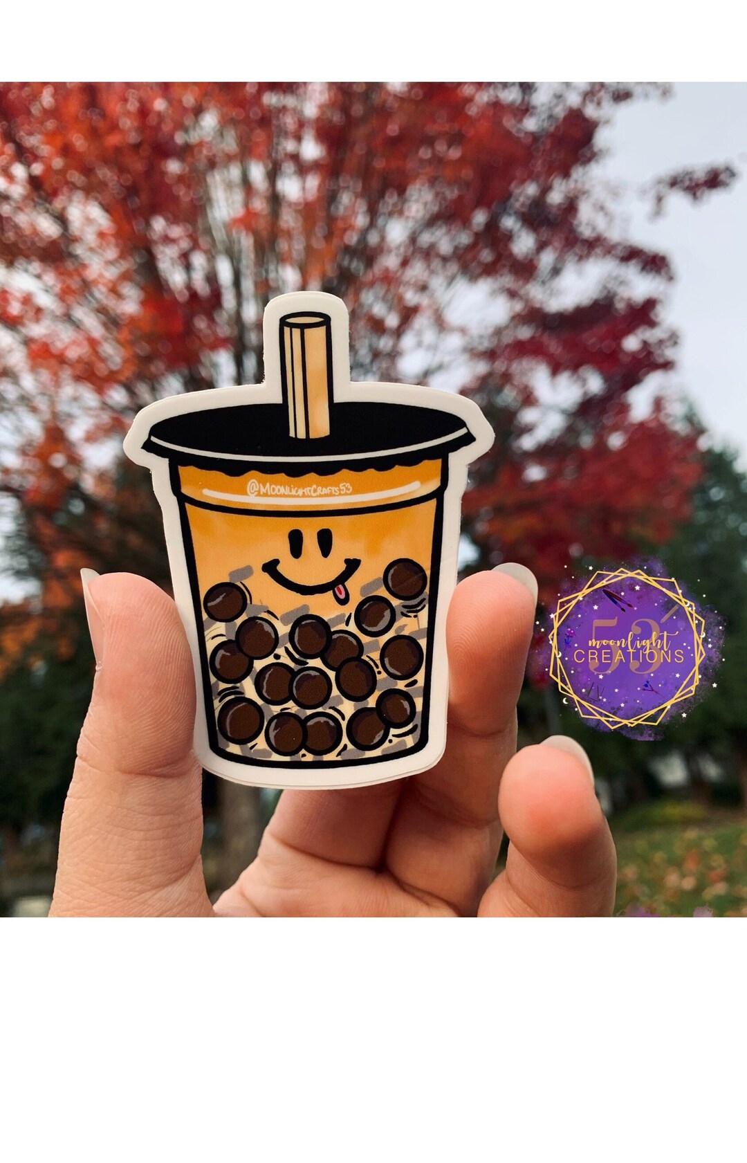 Boba Cup Stickers - 2.22" X 3" - Etsy