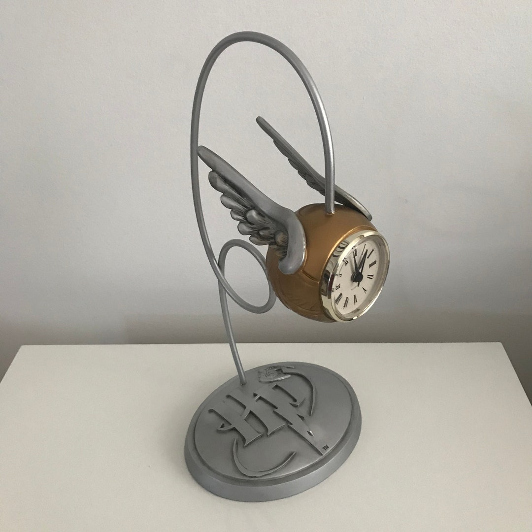 Harry Potter Golden Snitch 14 1/2" Desk Quartz Clock Hallmark 2001 - Etsy