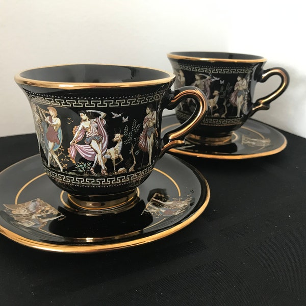 Gold Trim Tea Cup - Etsy