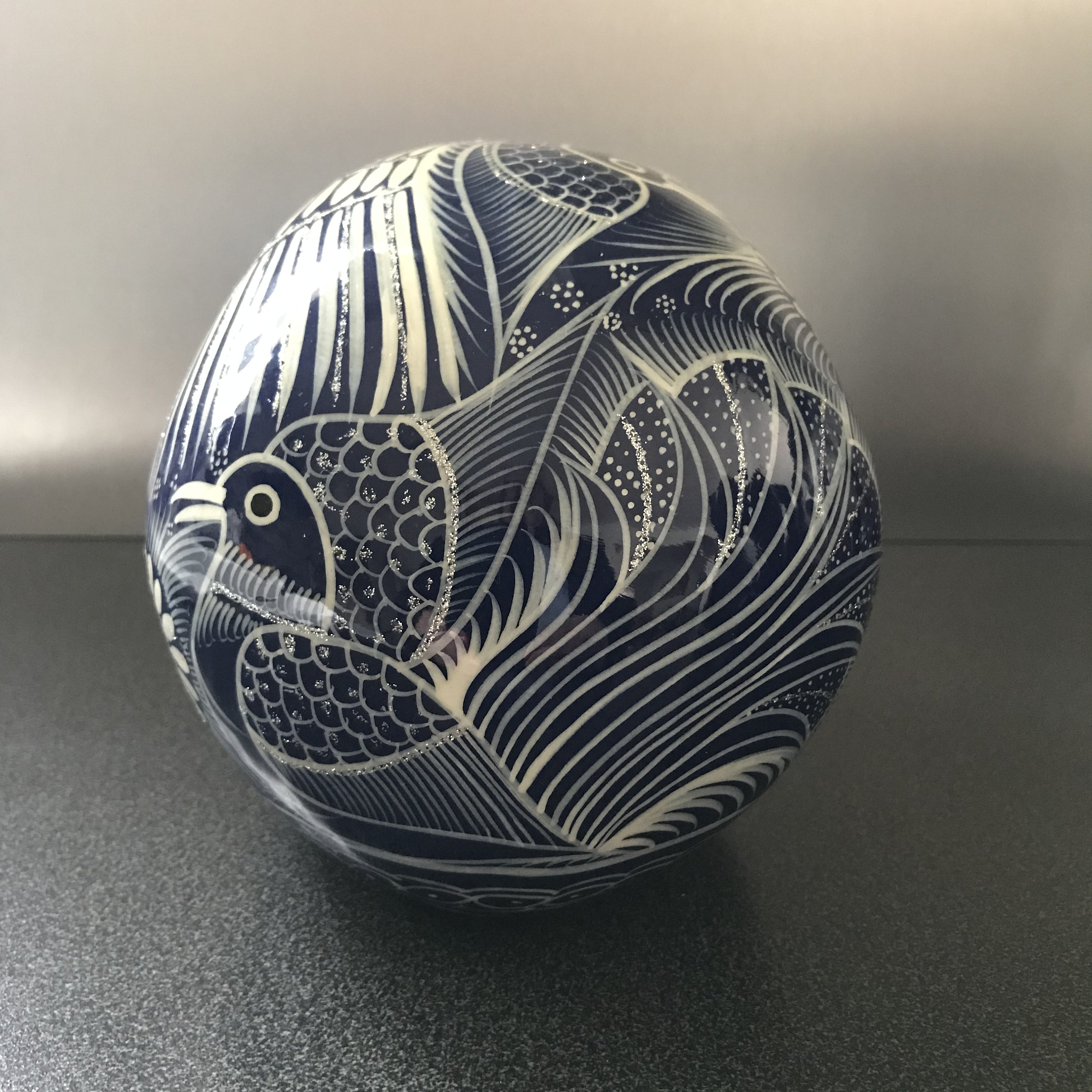 Large Hand Painted Mexican Folk Art Calavera Ceramic Skull for - Etsy