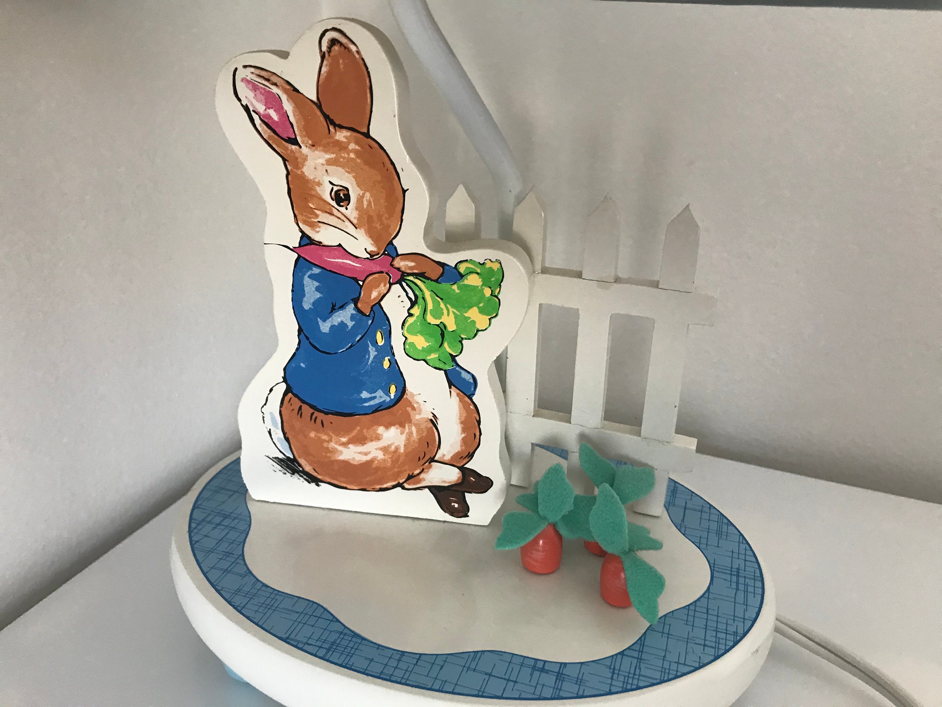 Peter Rabbit Nursery Lamp Night Light Beatrix Potter/frederick - Etsy