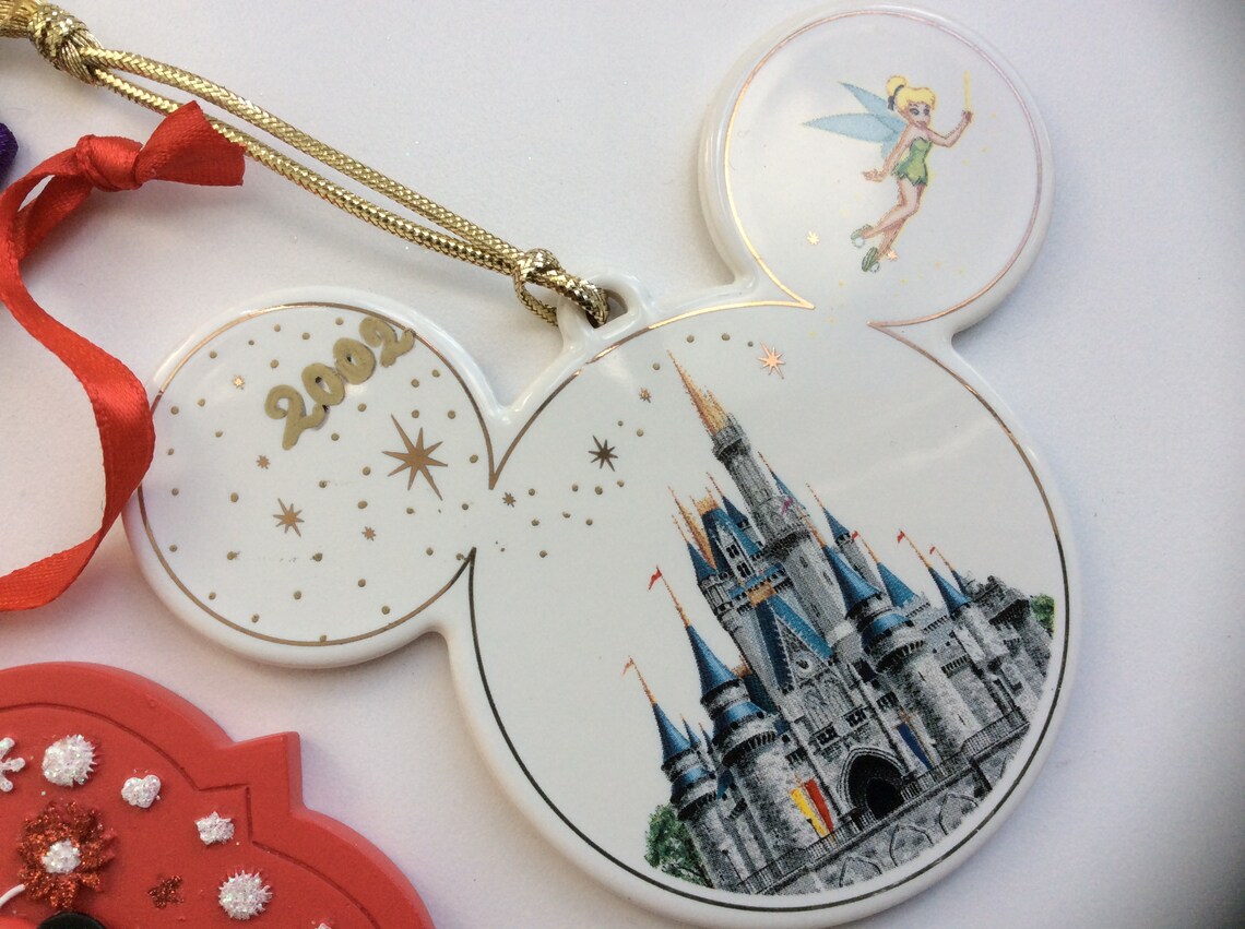 Walt Disney 3 Christmas Ornaments - Etsy