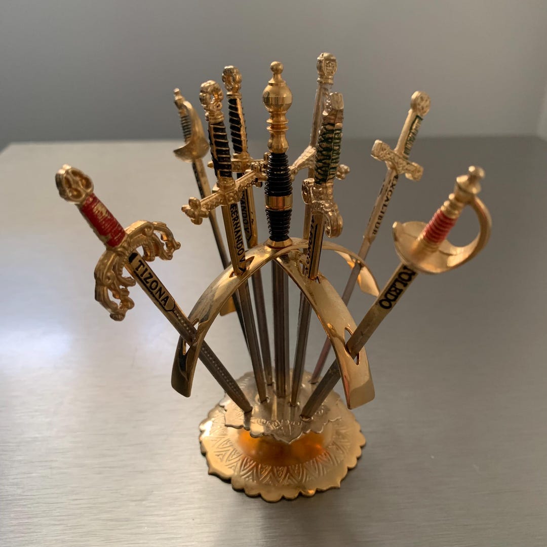 Mini Sword Cocktail Picks Set of 8 Picks Toledo Spain - Etsy