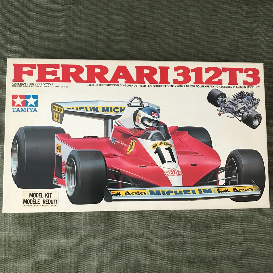Tamiya Grand Prix Collection Ferrari 312T3 Formula 1 Scale 1/20 Model Car Kit Japan Parts Only ...