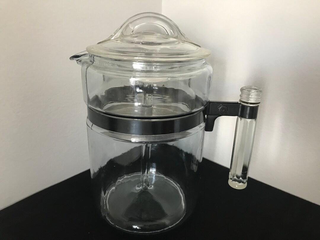 Pyrex Flameware 6 Cup Drip Percolator Coffee Pot 1940's Made in USA - Etsy