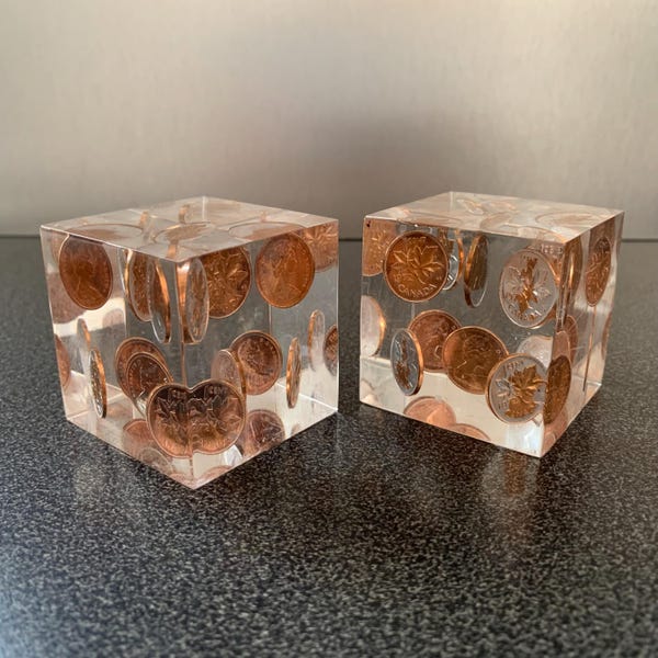 Lucite Cube - Etsy