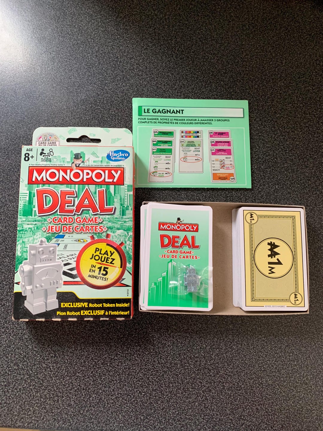 Monopoly Deal Card Game Exclusive Robot Token Inside - Etsy