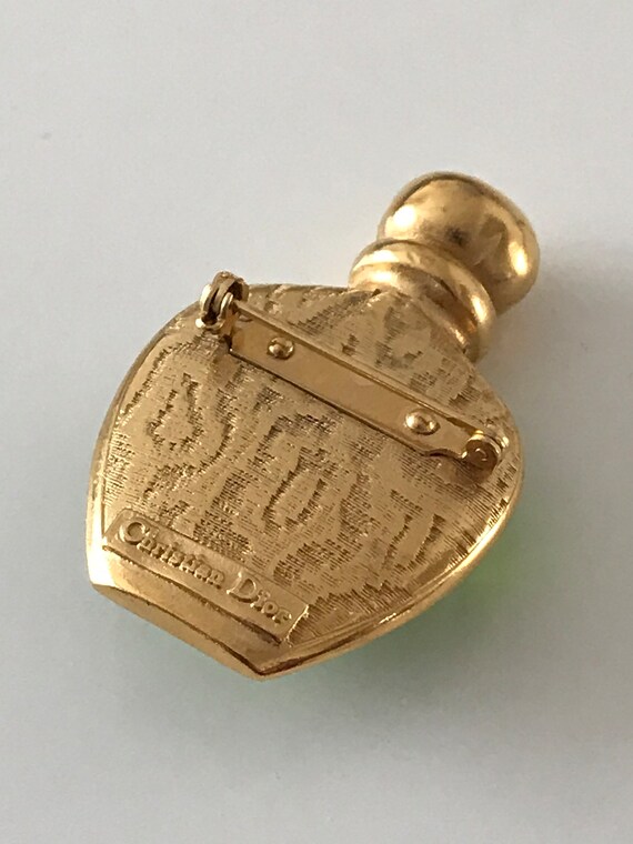 Christian Dior Vintage Poison Perfume Bottle Brooch F… - Gem