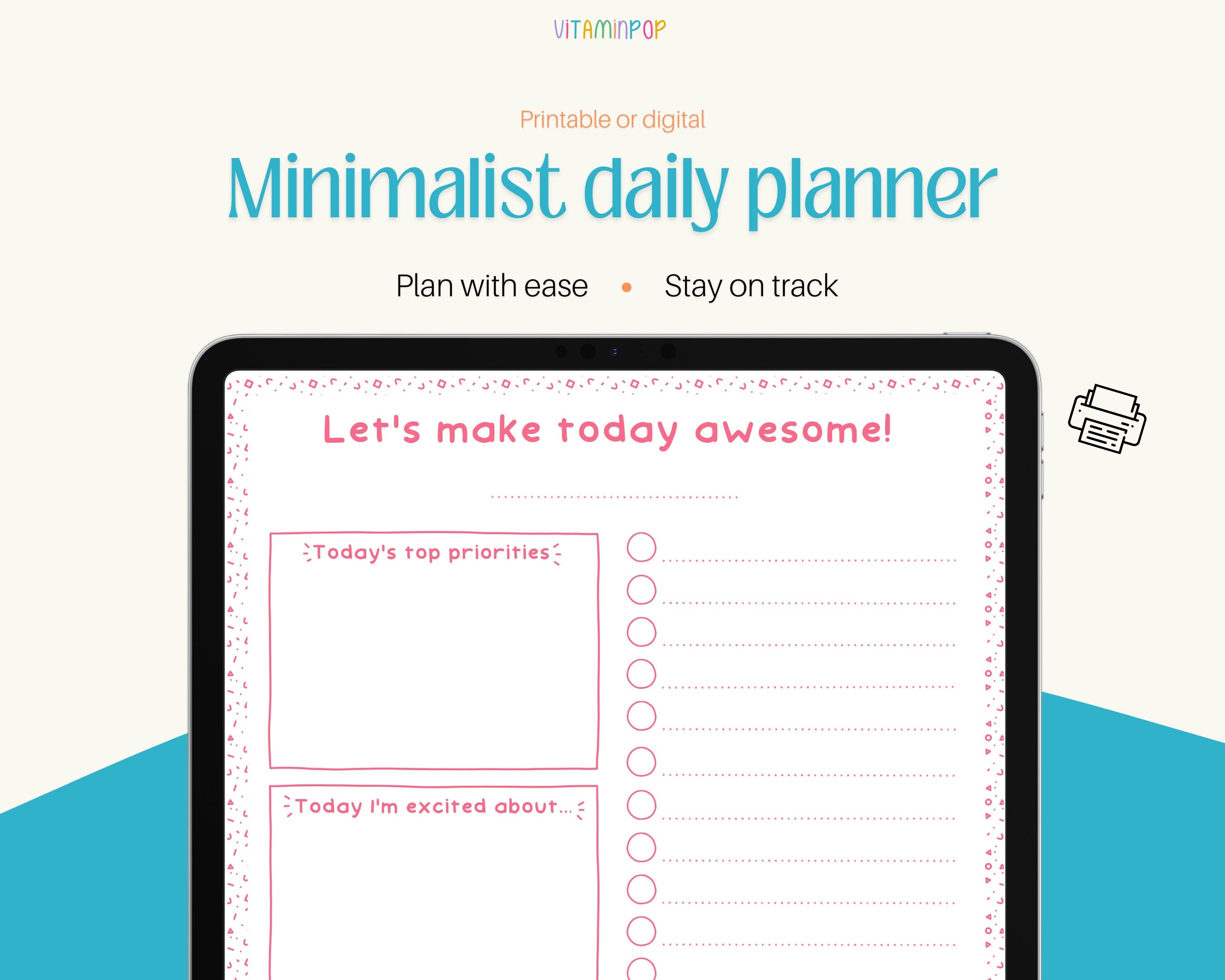 Digital Daily Planner Sheets Digital to Do List Planner - Etsy