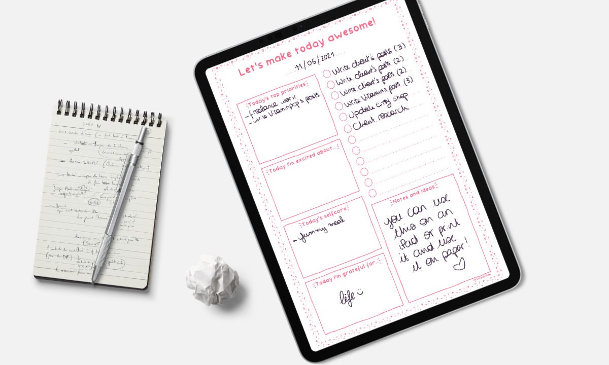 Digital Daily Planner Sheets Digital to Do List Planner - Etsy