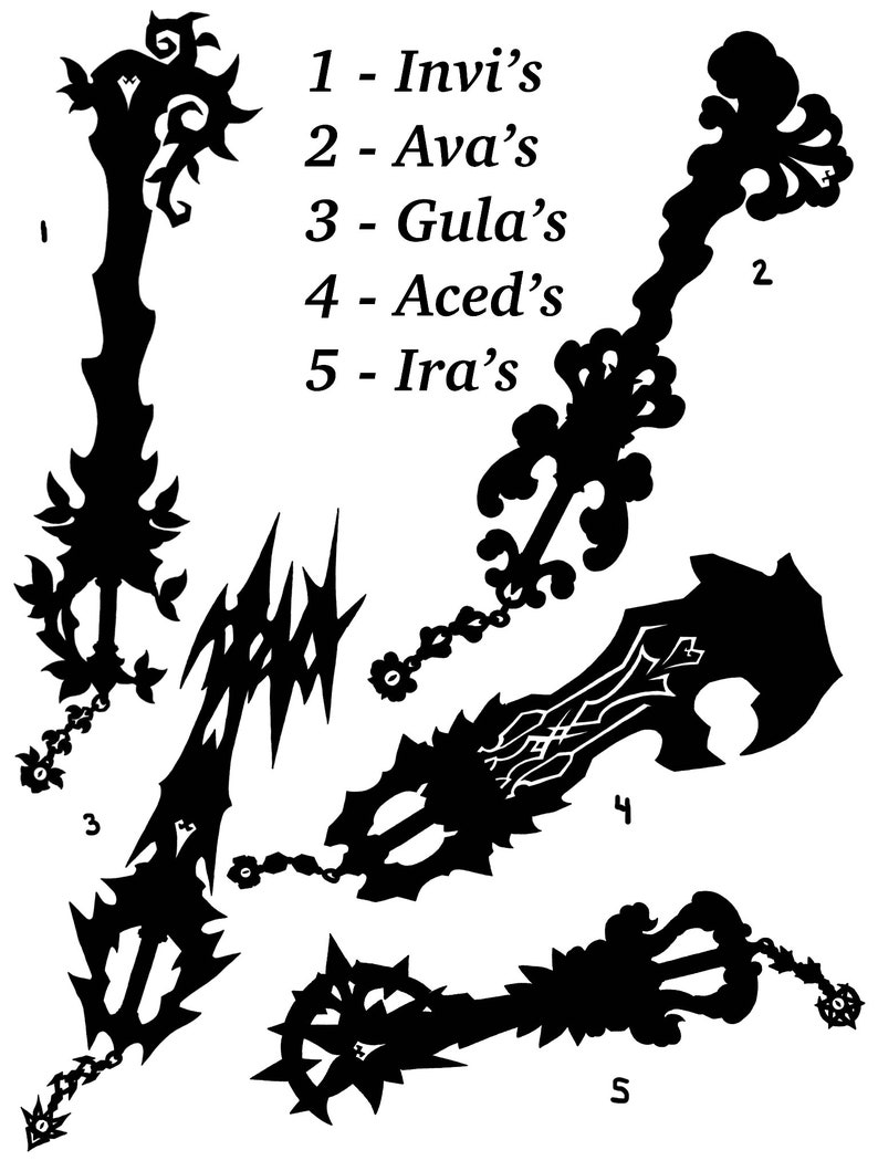 Keyblades Custom Decal - Etsy