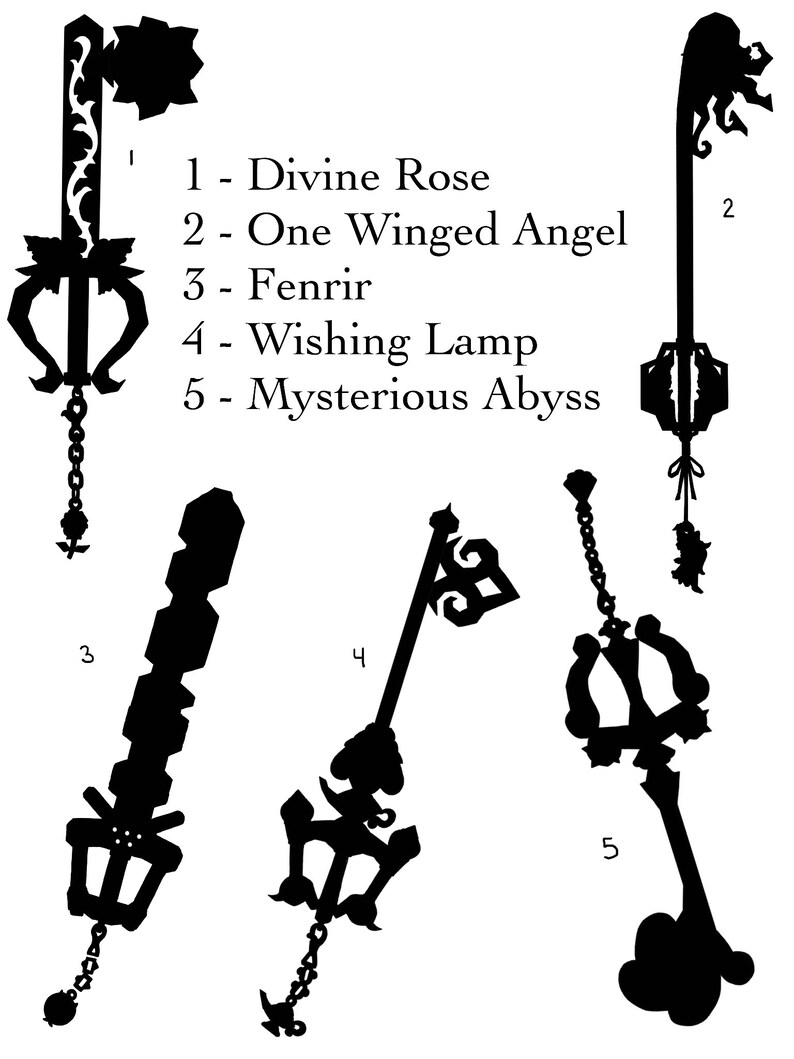 Keyblades Custom Decal - Etsy