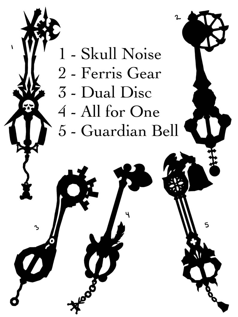 Keyblades Custom Decal - Etsy