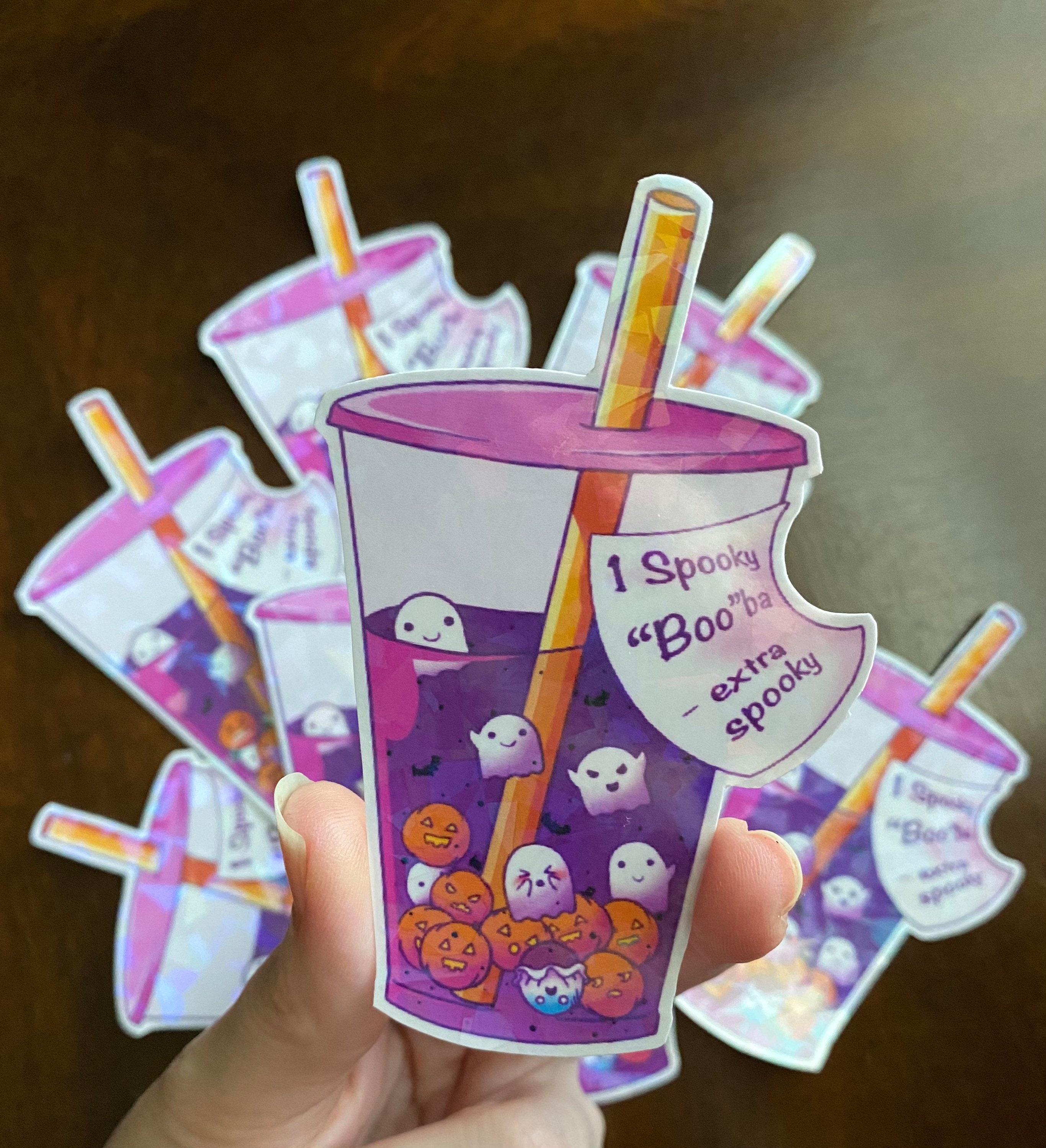 Boba Tea Vinyl Stickers | Etsy