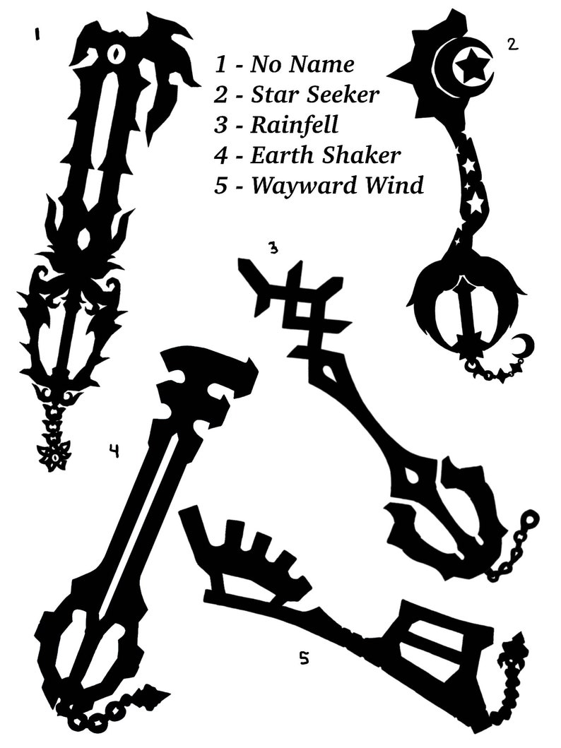 Keyblades Custom Decal - Etsy