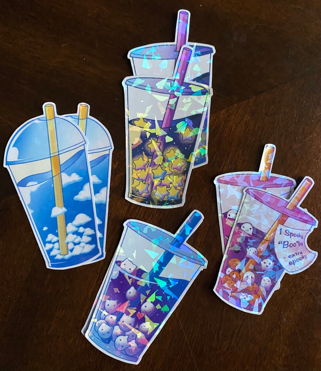 Boba Tea Vinyl Stickers - Etsy