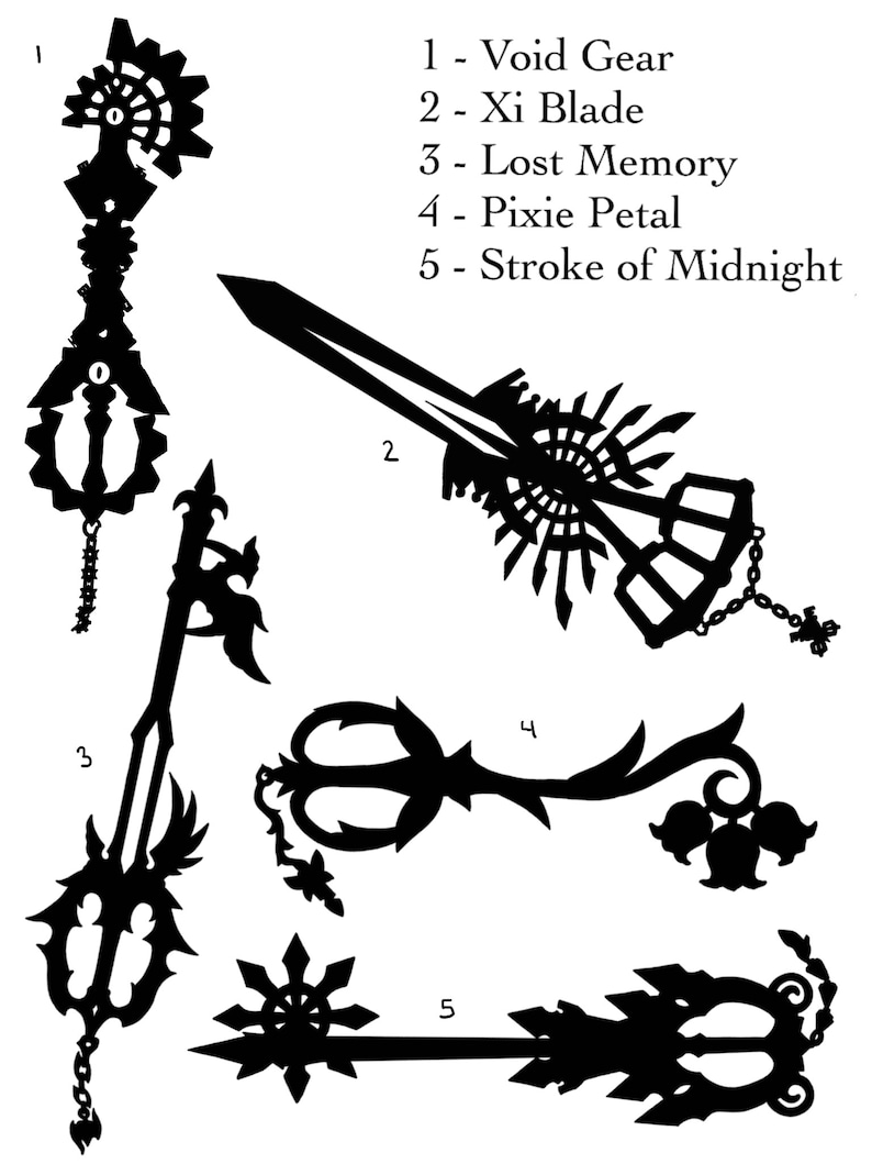 Keyblades Custom Decal - Etsy