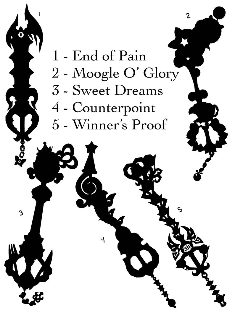 Keyblades Custom Decal - Etsy