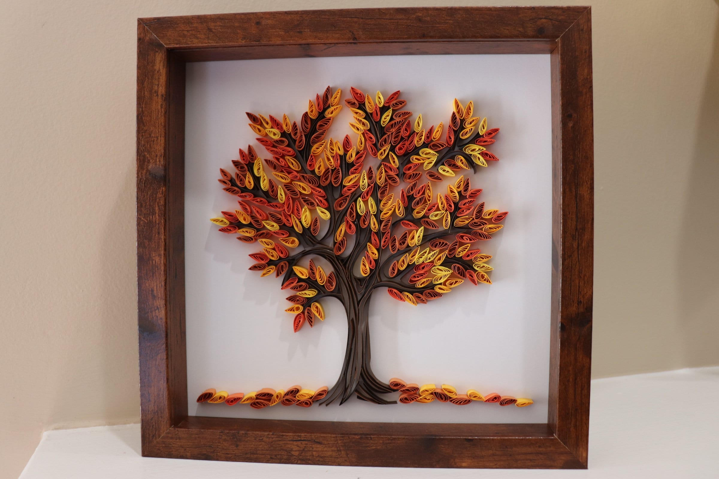 Quilled Paper Art - Wall Decor - Fall Tree/autumn Tree - Anniversary ...