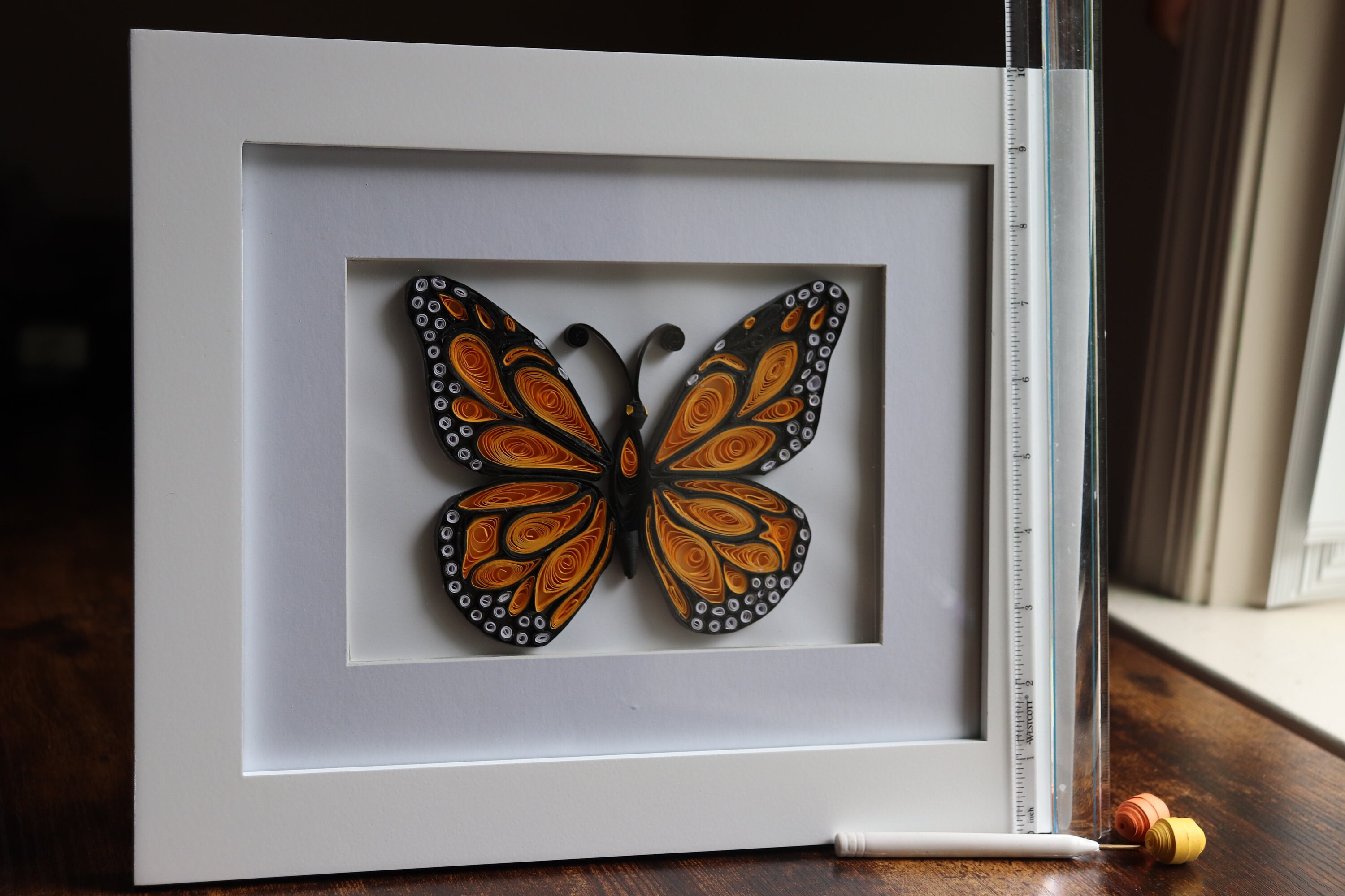Quilled Paper Art- Monarch Butterfly- Gift- Anniversary- Birthday ...