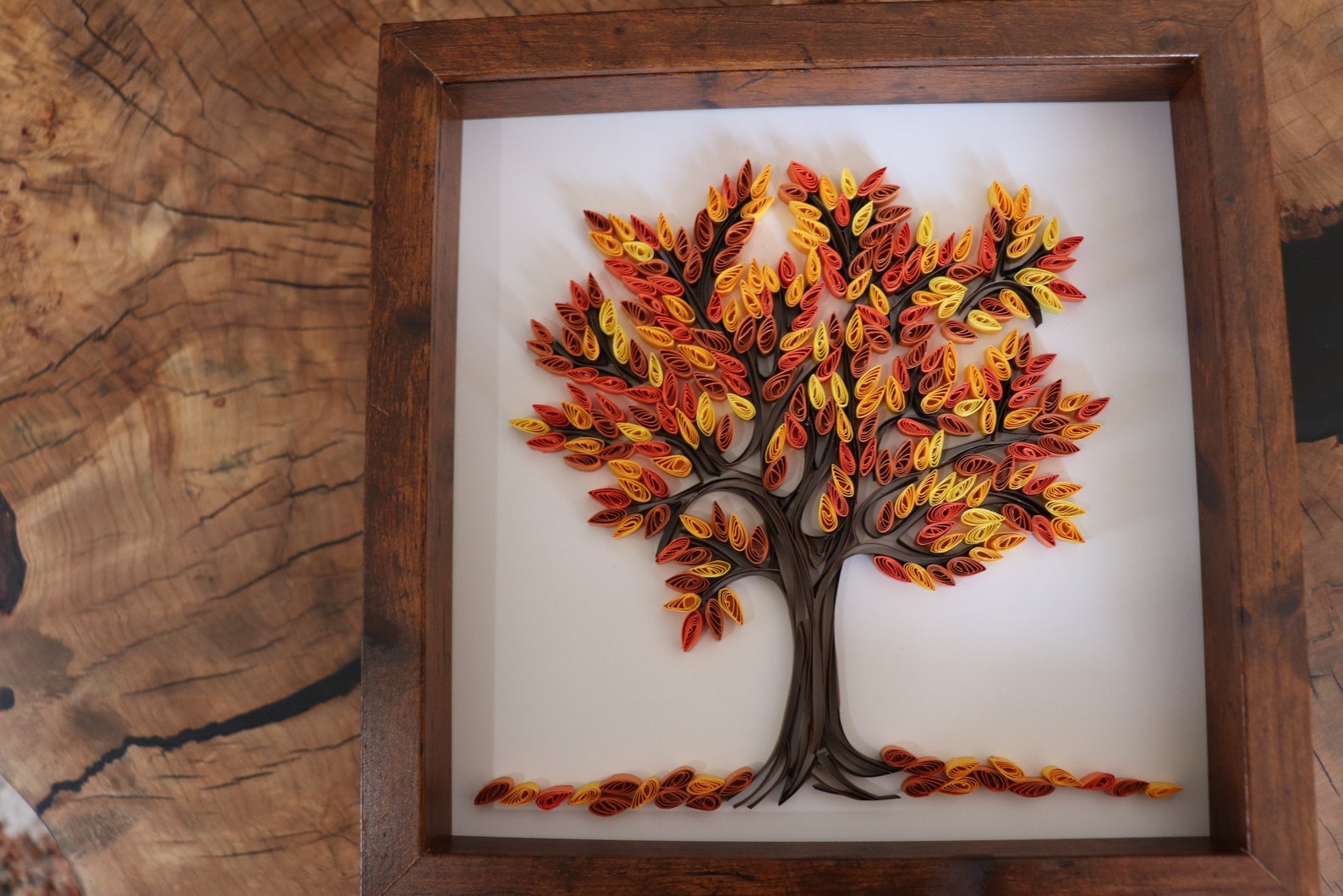 Quilled Paper Art - Wall Decor - Fall Tree/autumn Tree - Anniversary ...