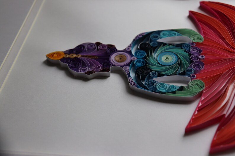 Quilled Paper Art Buddha on Lotus Quilling Anniversary/ - Etsy