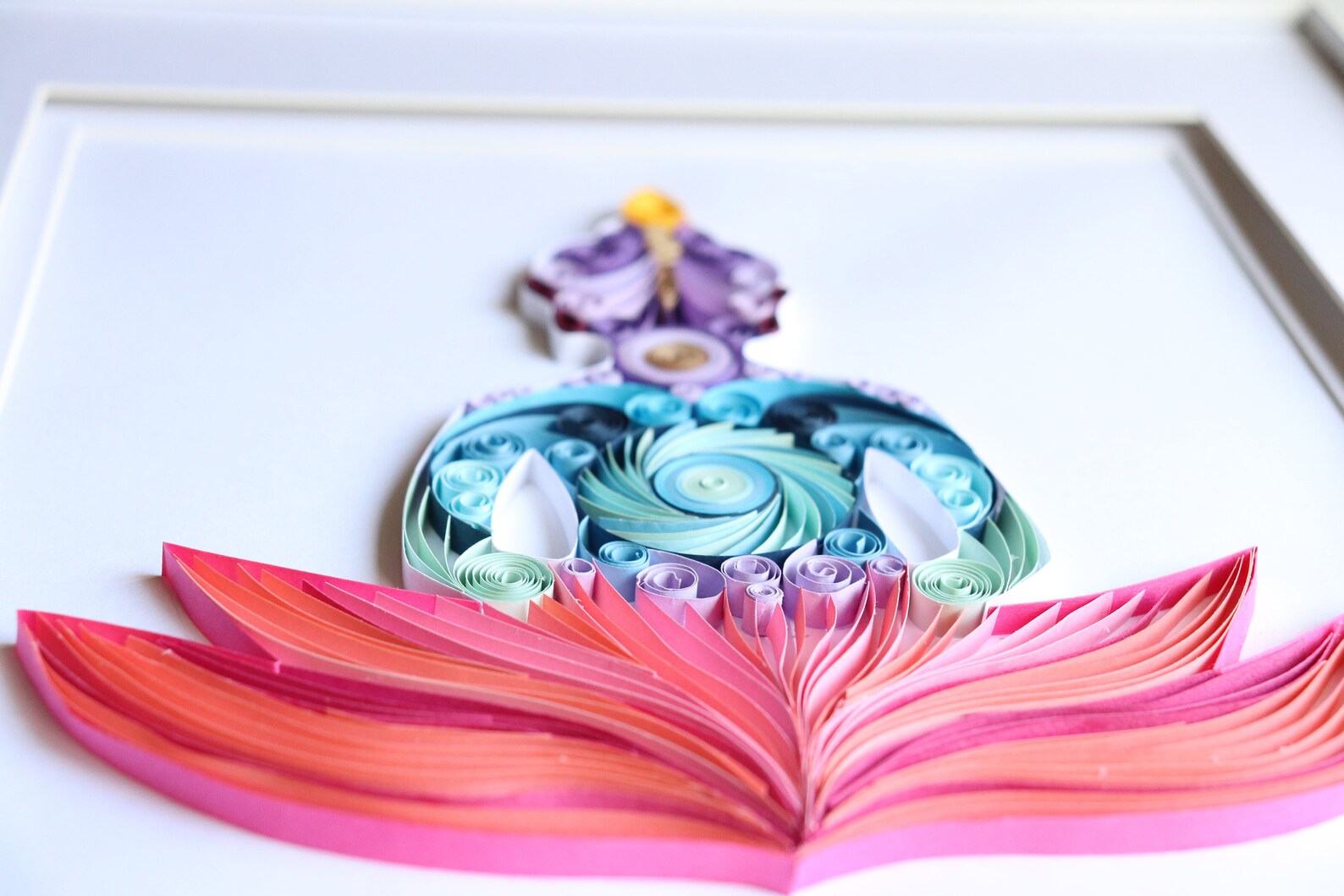 Quilled Paper Art - Buddha on Lotus Quilling - Anniversary/ Birthday ...