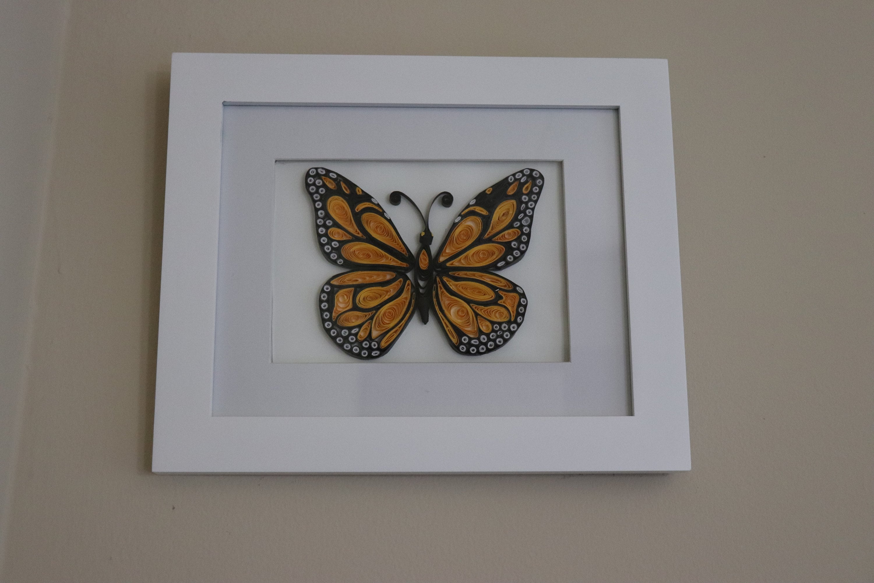 Quilled Paper Art Monarch Butterfly Gift Anniversary Birthday Handmade ...
