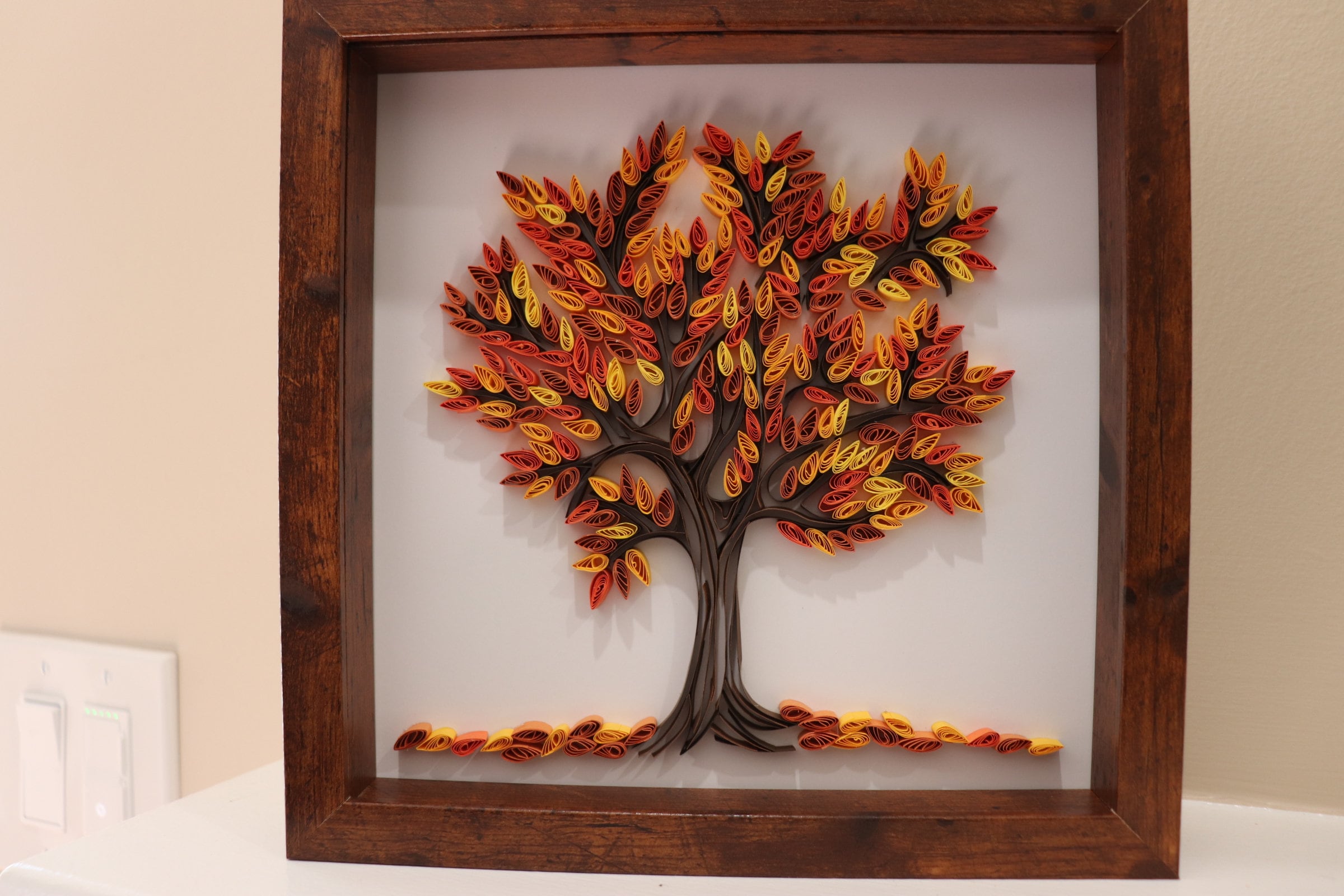 Quilled Paper Art - Wall Decor - Fall Tree/autumn Tree - Anniversary ...