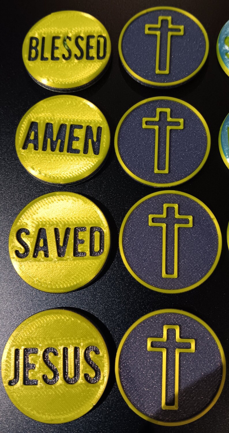 Religious 3D Printed Coins - Etsy