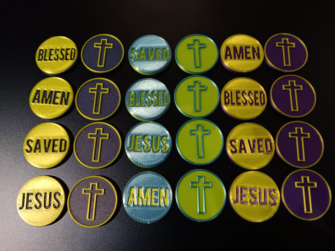 Religious 3D Printed Coins - Etsy