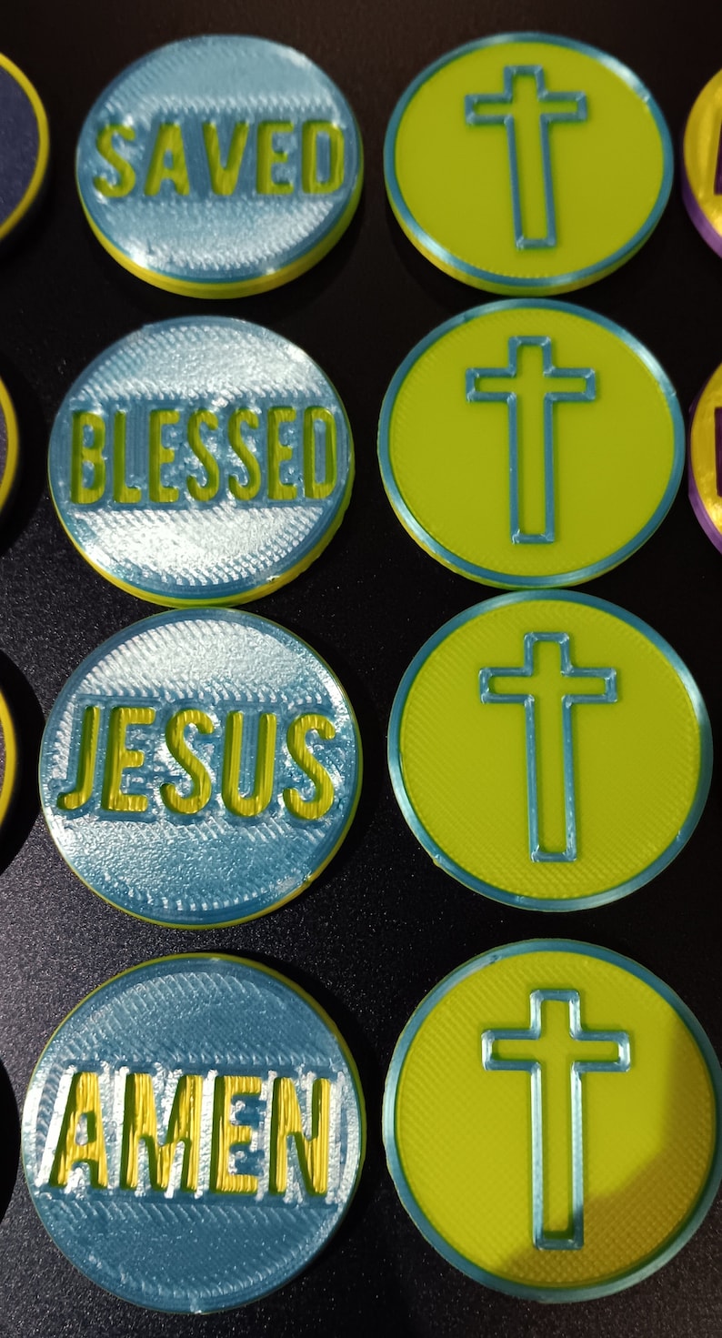 Religious 3D Printed Coins - Etsy