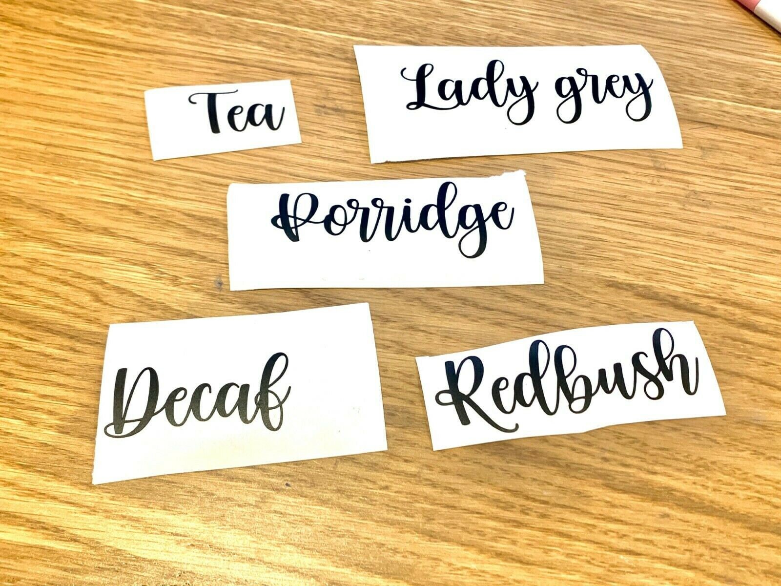 Personalised Sticker Labels Custom Vinyl Decal Words Choose - Etsy UK