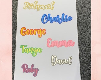 Personalised Sticker Labels Custom Vinyl Decal Words Choose | Etsy UK