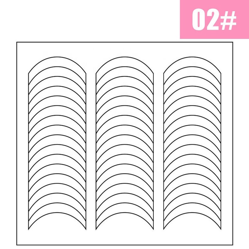 French Tip Guides Sticker Manicure Stripe Edge Nail Art - Etsy