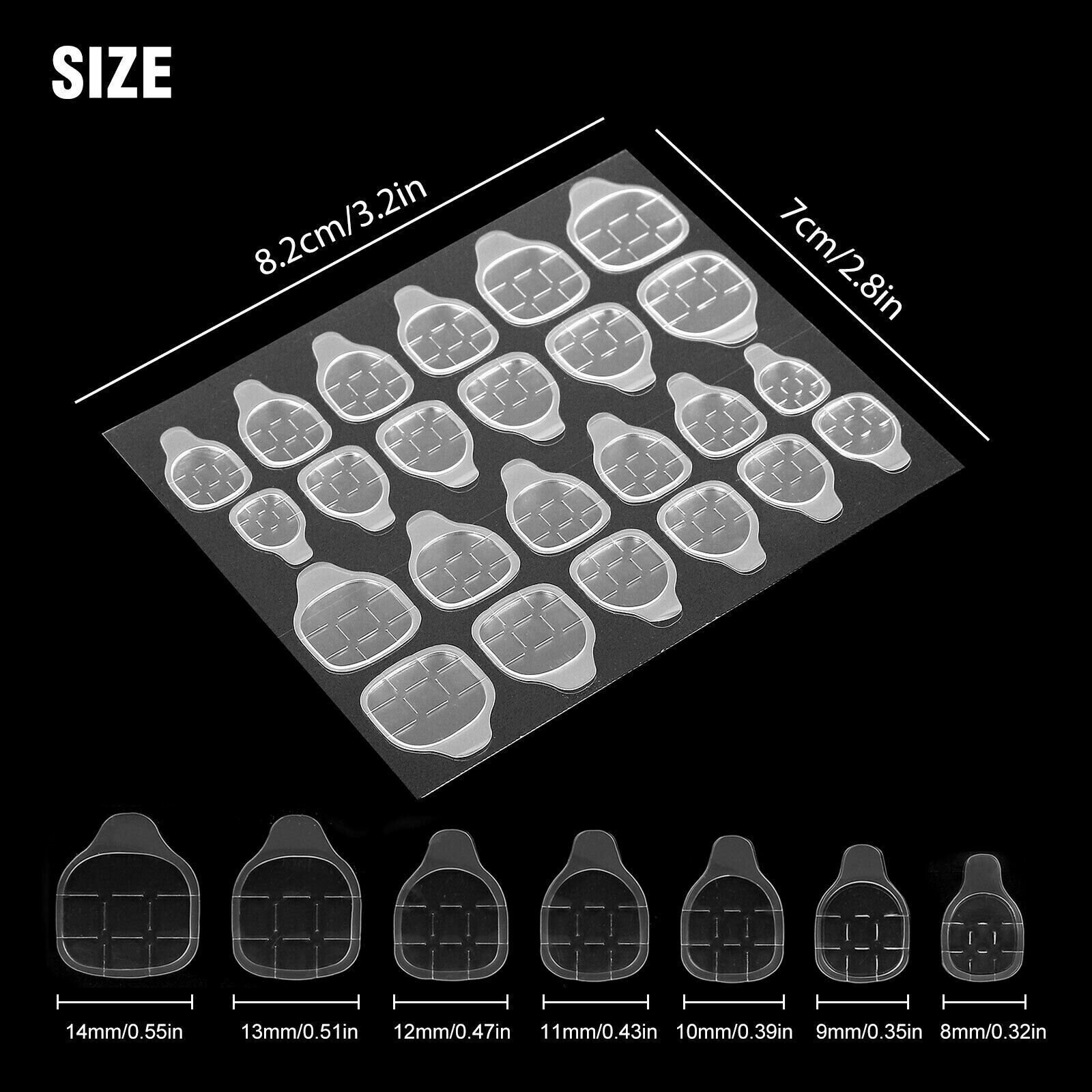 Double-sided Nail Glue Tape Sticker Adhesive Nail Tabs for Press on ...