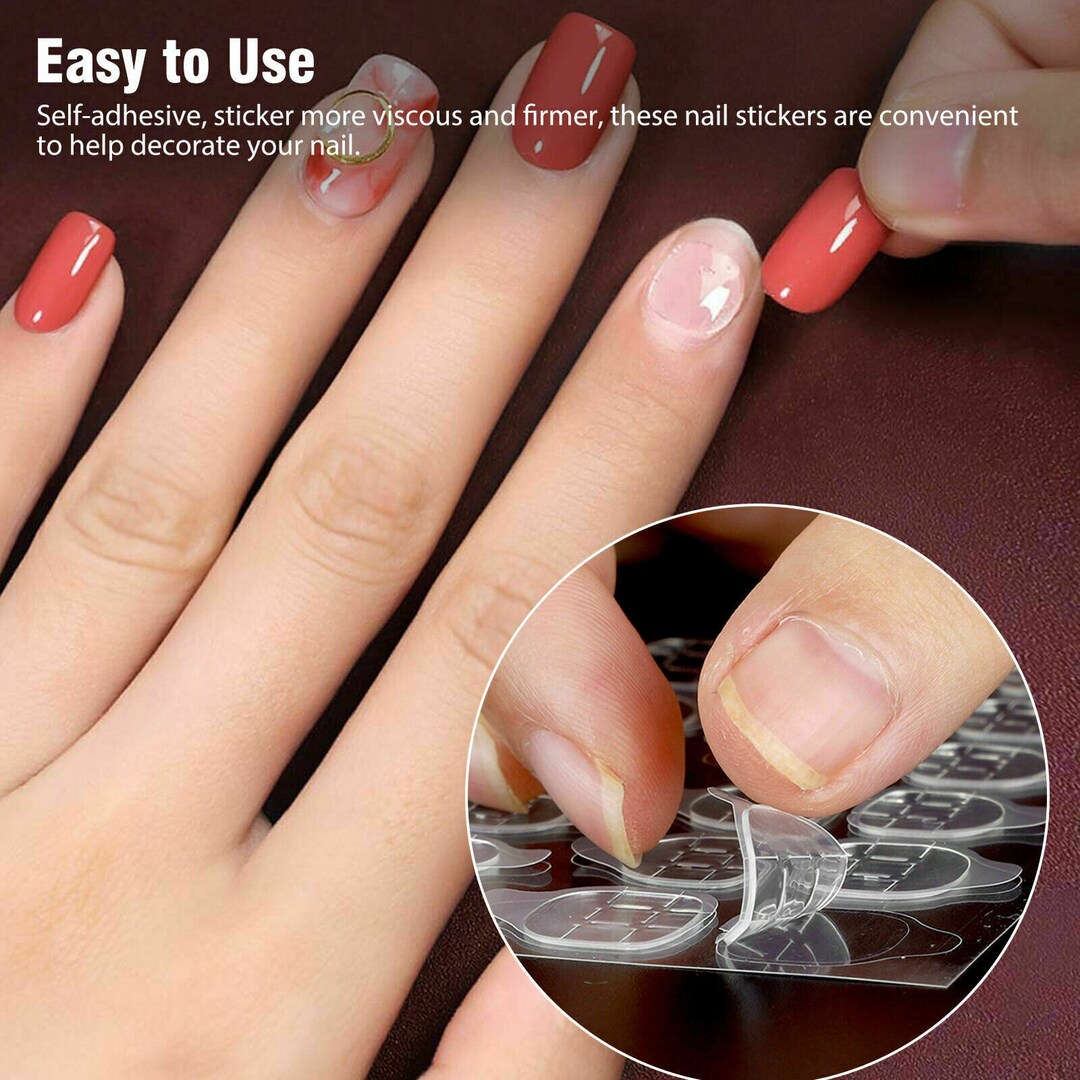 Double-sided Nail Glue Tape Sticker Adhesive Nail Tabs for Press on ...