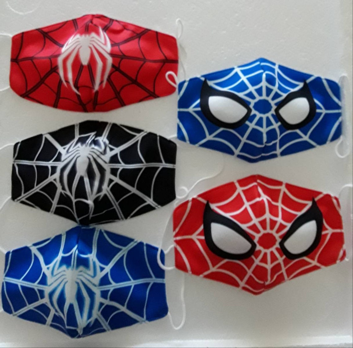 Spiderman kids mask washable Reusable vibrant colors 100% | Etsy