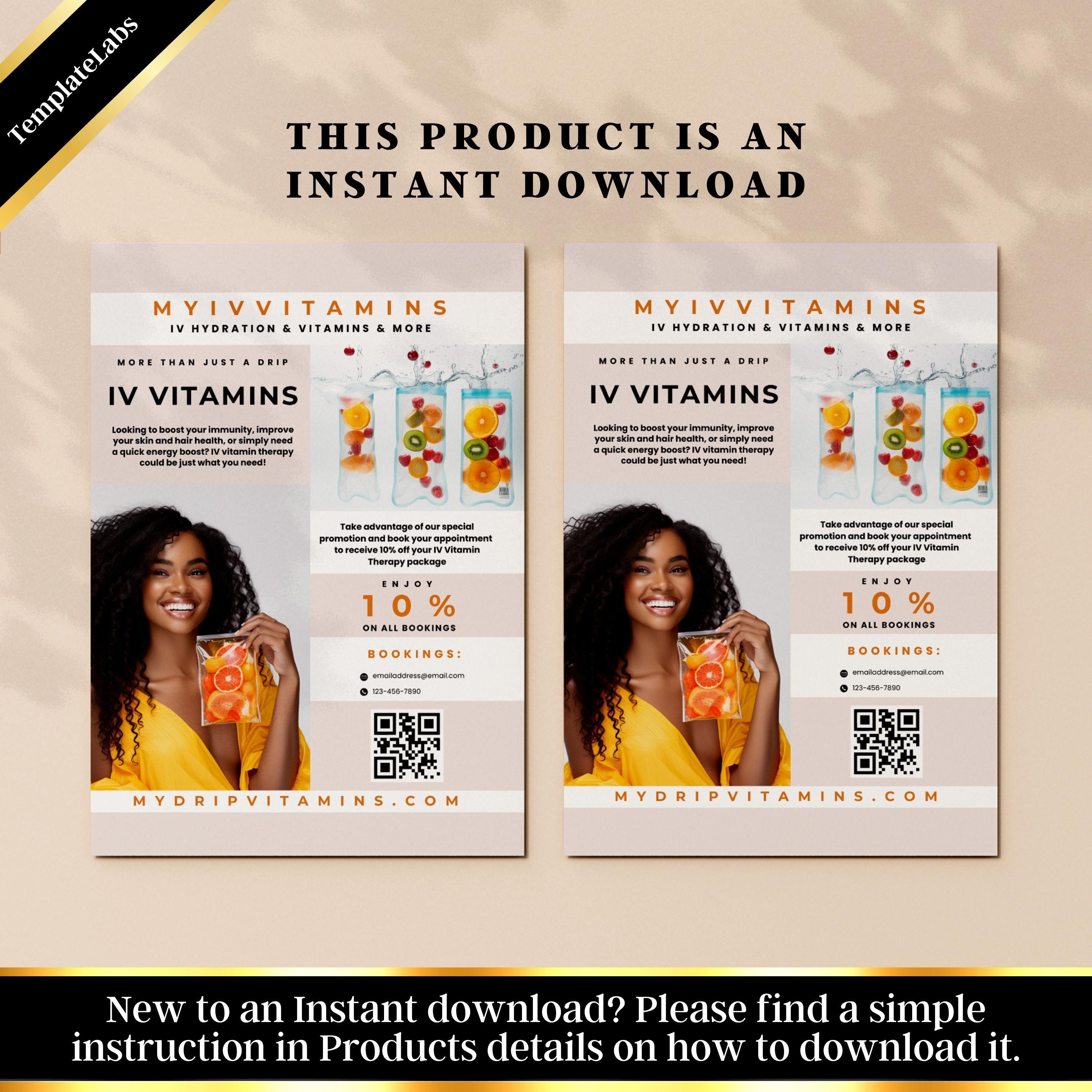 IV Hydration Template, IV Therapy Flyer, Iv Drip, Brand Awareness Flyer ...