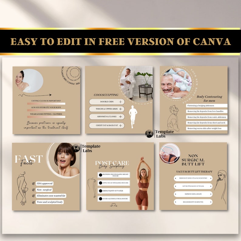 Body Sculpting Post Instagram Body Contour Instagram - Etsy