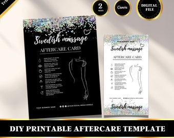 Aftercare Card Massage - Etsy