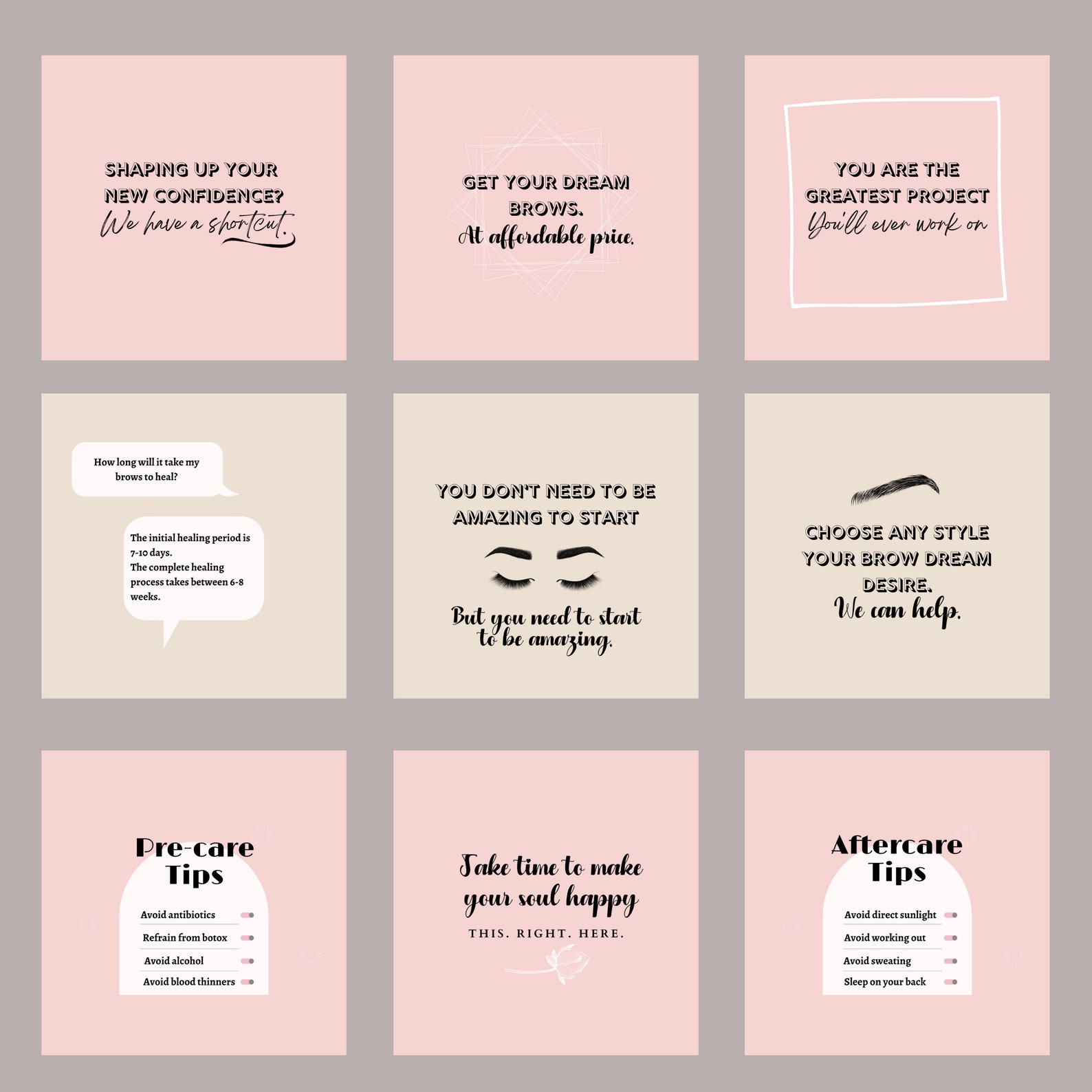 Microblading Instagram Post Microblading Flyer Template - Etsy