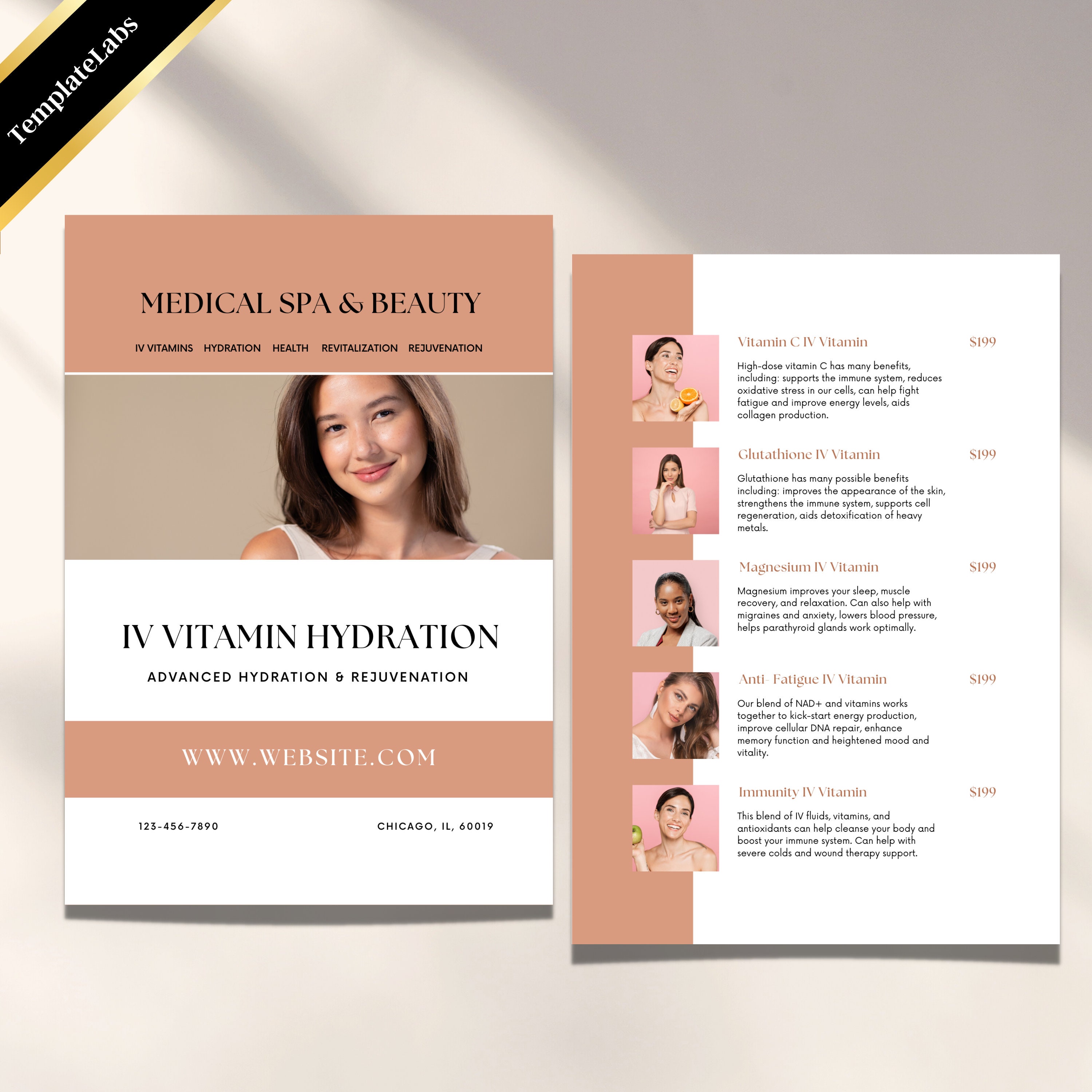 IV Hydration Template Iv Hydration Flyer IV Hydrate Iv - Etsy