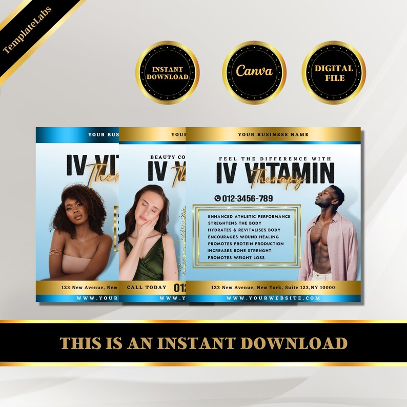 IV Hydration Social Media IV Vitamin Therapy Marketing IV - Etsy