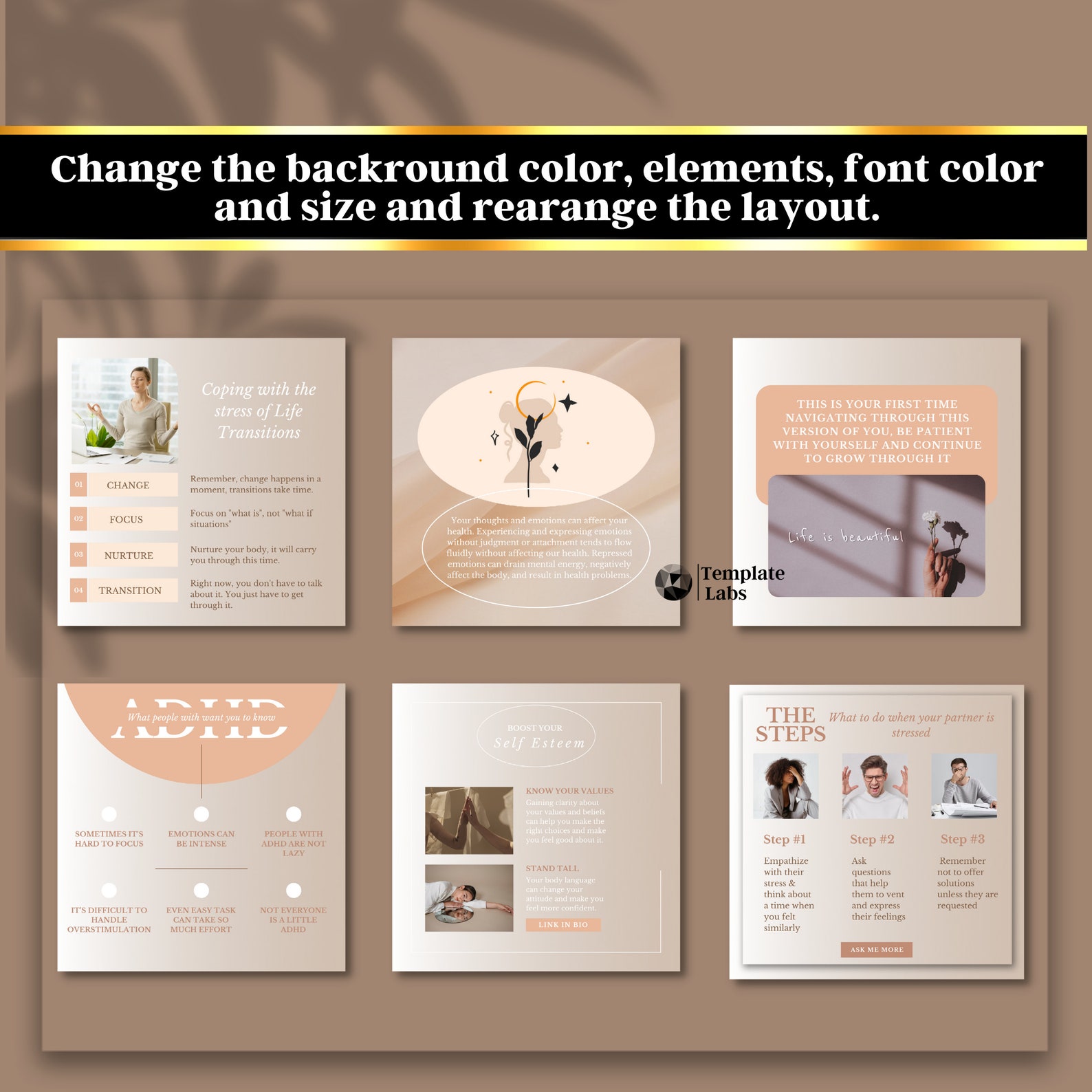 Psychologist Social Media Bundle Mental Health Instagram - Etsy