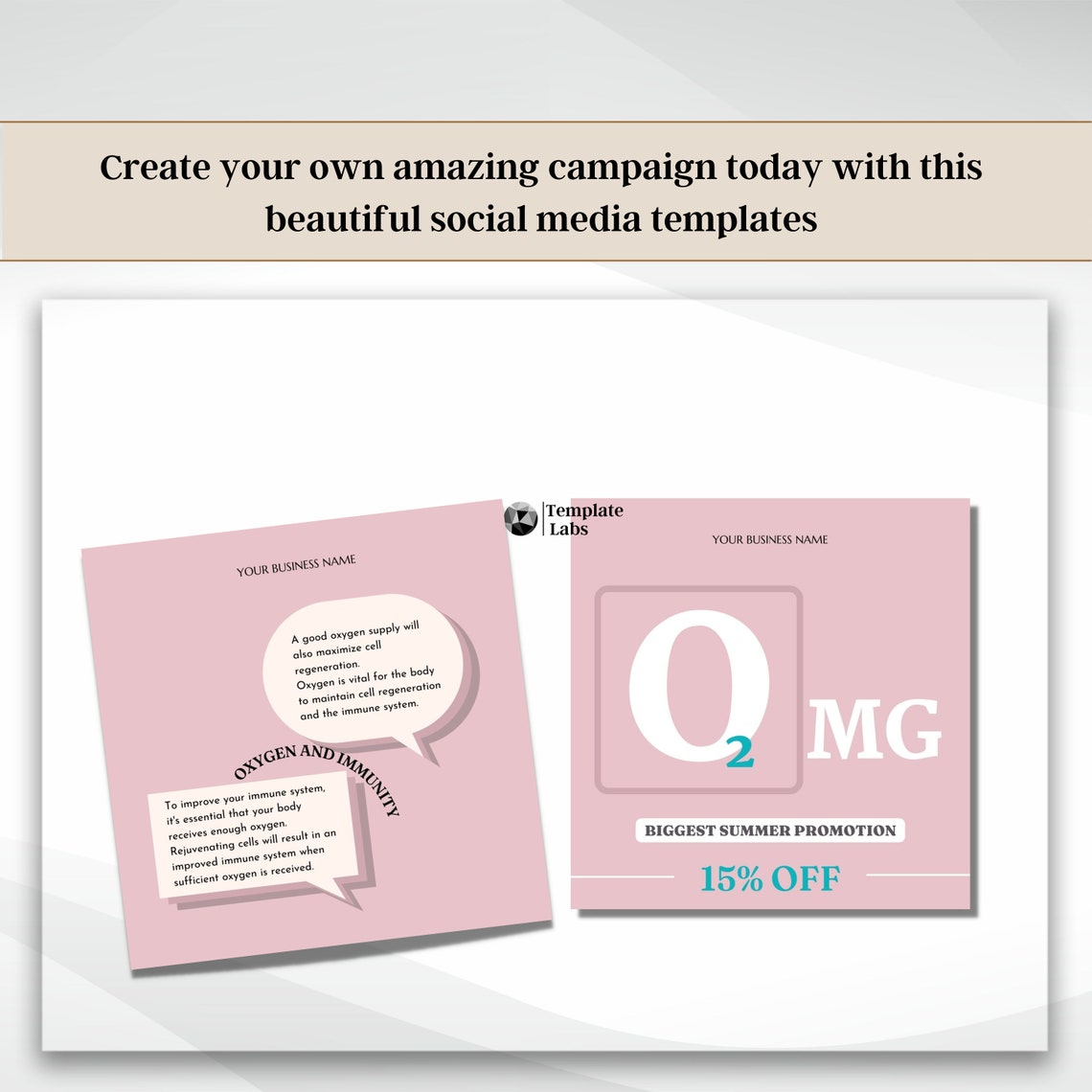 Oxygen Bar, Oxygen Therapy, Instagram Post, Canva Template, Social ...
