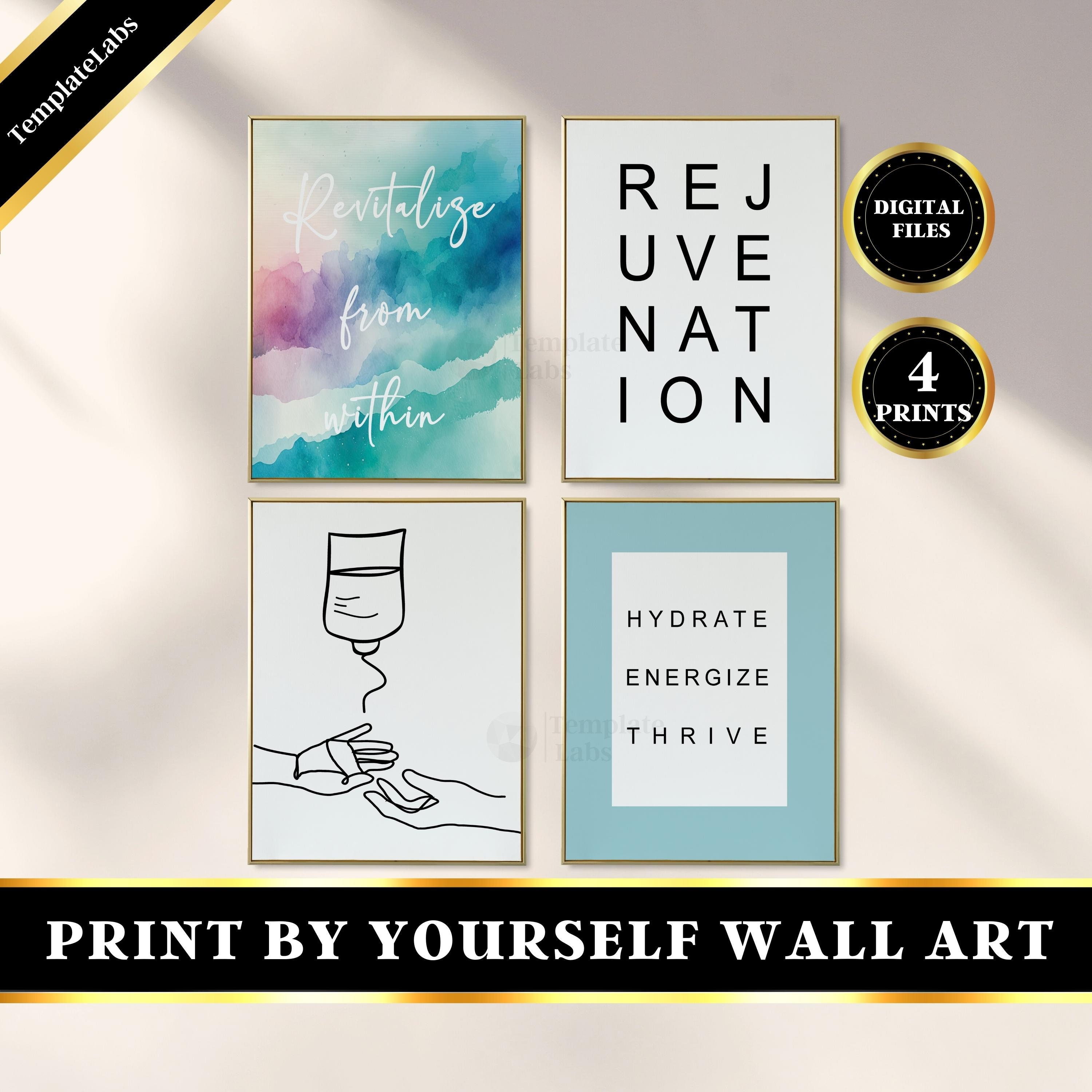 IV Hydration Art, IV Infusion Poster, IV Therapy Poster, Iv Drip Bag ...