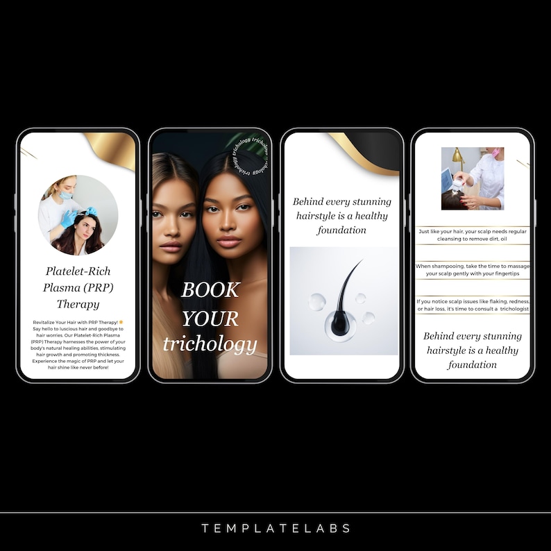 Trichology Templates, Trichology Instagram Posts, Hair Loss Template ...